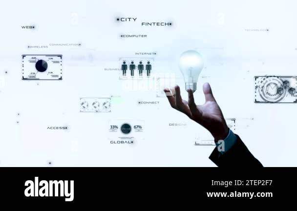 Smart city dot point connect with line, connection technology metaverse ...