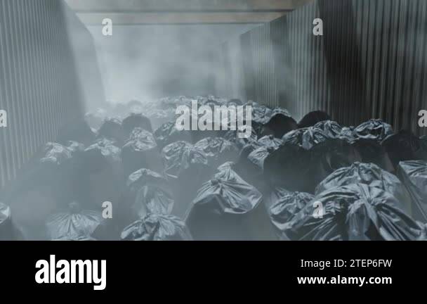 Leftover Waste In Trash Bag is motion footage for garbage documentaries ...
