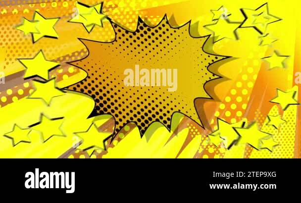 Retro comic style Speech Bubble background. Manga cartoon backdrop ...