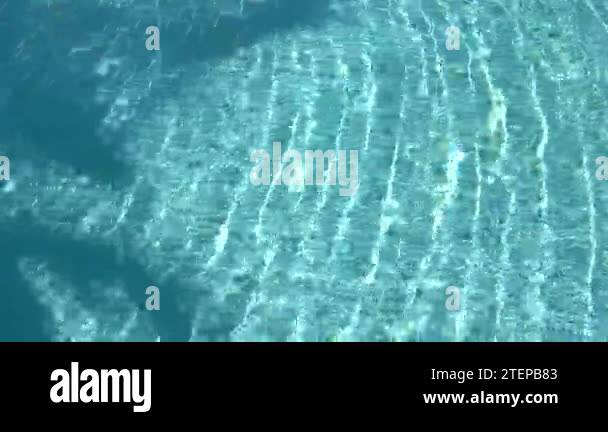 Water surface texture, Slow motion clean swimming pool ripples and wave ...