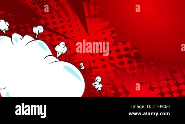 Retro comic style Speech Bubble background. Manga cartoon backdrop ...