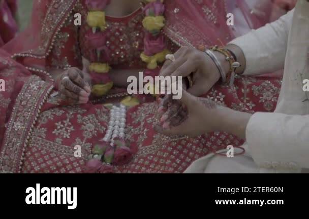 Rituals of an Indian Traditional wedding ceremony. Hinduism culture ...