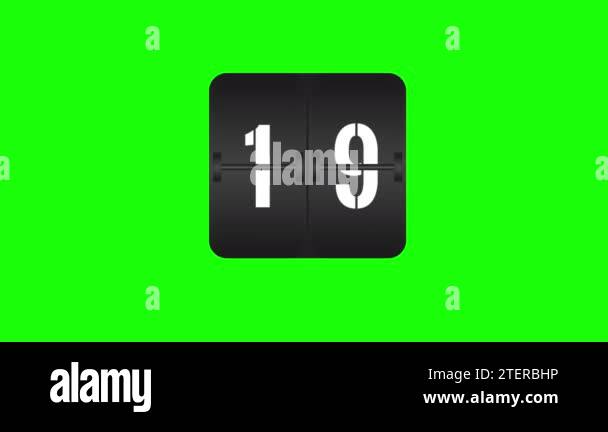 Countdown clock. Special Clock Flipping 1 Minute countdown 4K animation ...
