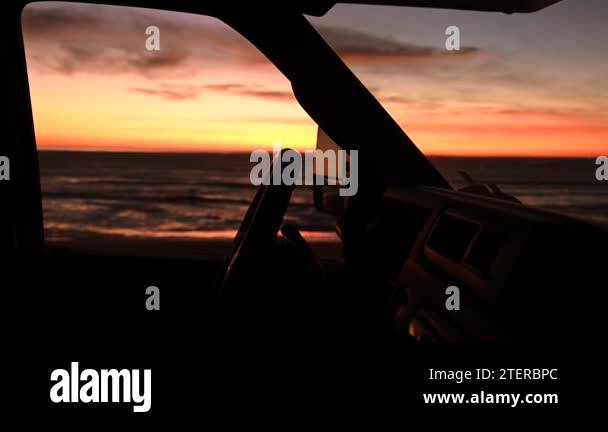 Road Trip in a Recreational Vehicle. Class C Overhead Bunk Motorhome RV ...