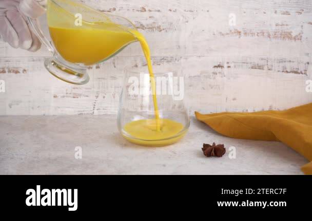 Organic turmeric milk concept Stock Videos & Footage - HD and 4K Video ...