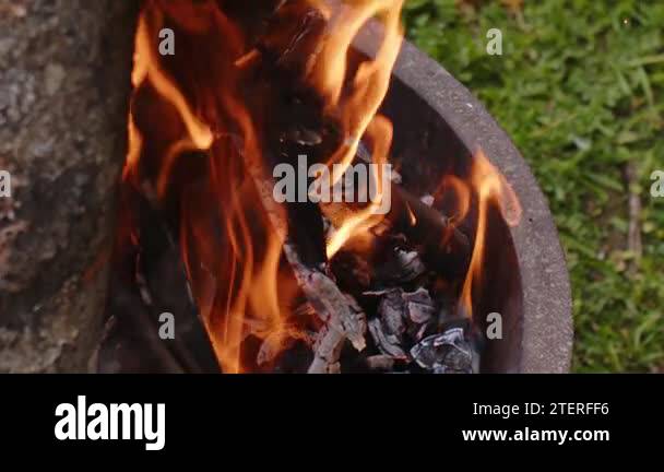 Oak wood fire in ash Stock Videos & Footage - HD and 4K Video Clips - Alamy