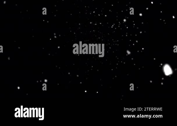 Falling Snowflakes animation loop with Alpha channel Birds Eye View ...