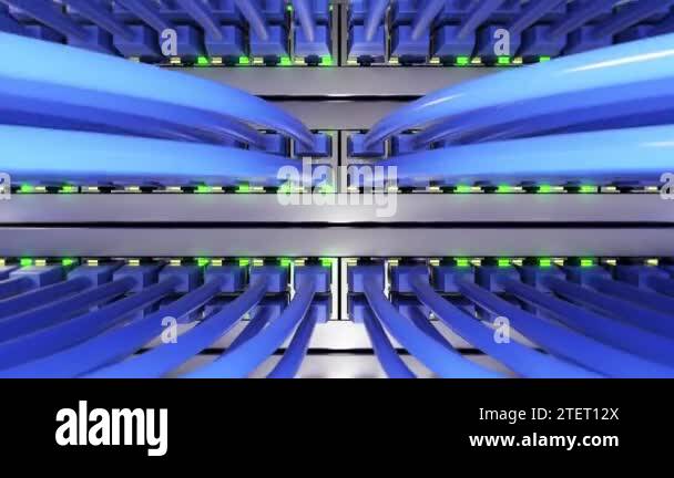 Network infrastructure with huge amount network switches in the server ...