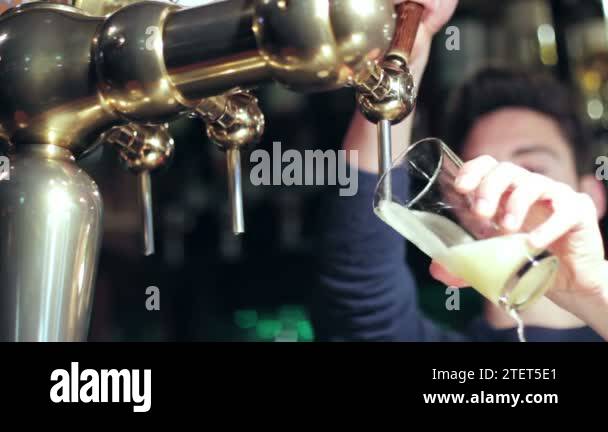 Woman pouring pint beer Stock Videos & Footage - HD and 4K Video Clips ...