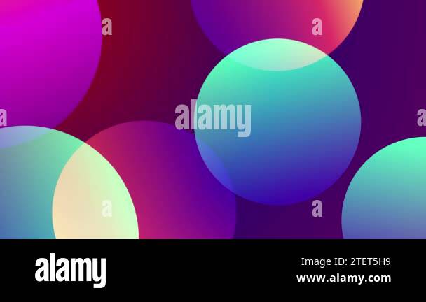 Abstract designs and shapes animation. Gradient circles animation ...