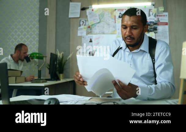 Angry detective reached dead end on investigation. Furious police ...