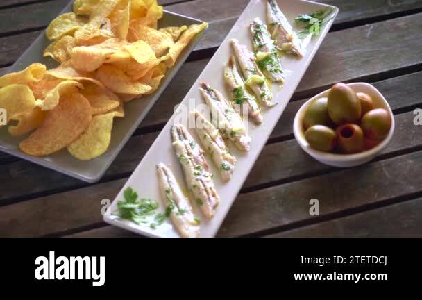 Typical spanish tapas dishes Stock Videos & Footage - HD and 4K Video ...