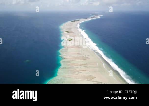 Majuro, Marshall Islands. Small tropical uninhabited island in the ...