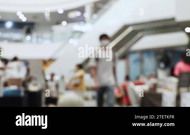 Defocus shopping mall background. Blur bokeh shopping mall background ...