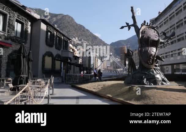 The bronze sculpture The Nobility of Time by Savaldor Dal located on ...