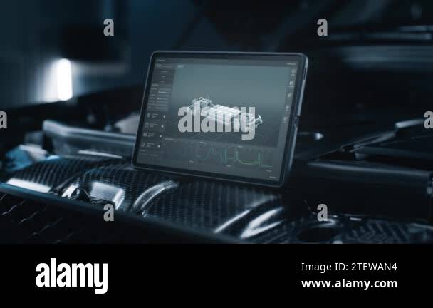 Application for remote wireless diagnostics on the screen of a tablet ...