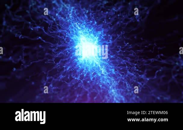 Abstract Energy Forcefield Particles Background Loop/ 4k animation of ...