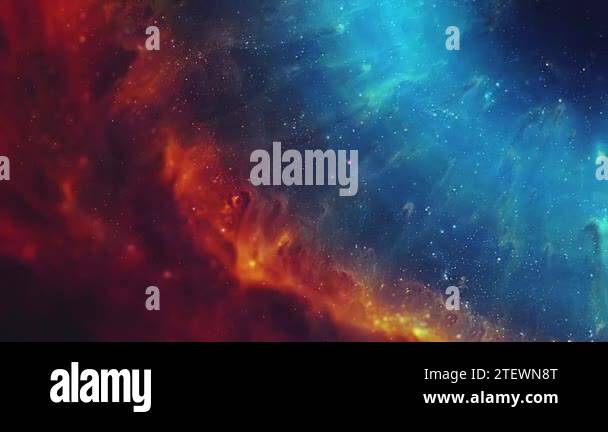 Fly through stars in Helix Nebula. Cosmic nebula in the form of the eye. Space background. Gas ...