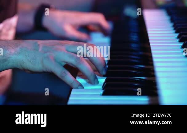 Playing vintage organ piano keys Stock Videos & Footage - HD and 4K ...