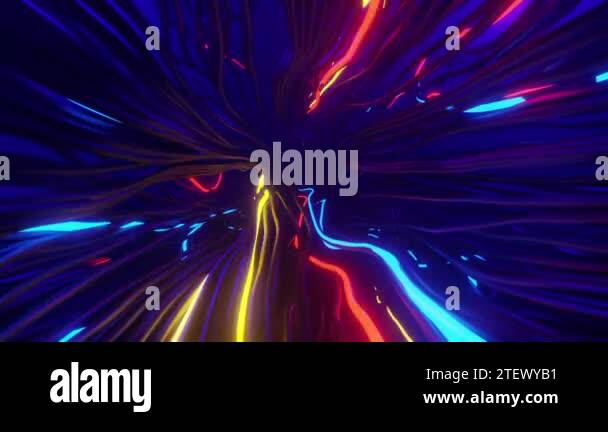 Fiber optics data transfer 3d renders illustrations with randomly ...