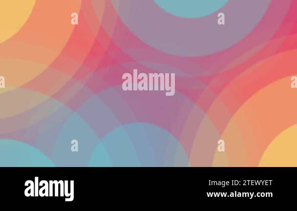 Abstract animated colourful circle Seamless loop motion background ...