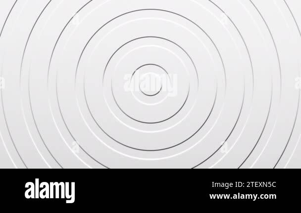 Abstract animated light gray background. Indented circles moving ...