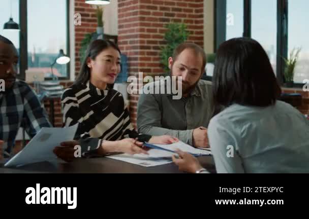 Female applicant attending job interview Stock Videos & Footage - HD and 4K Video Clips - Alamy