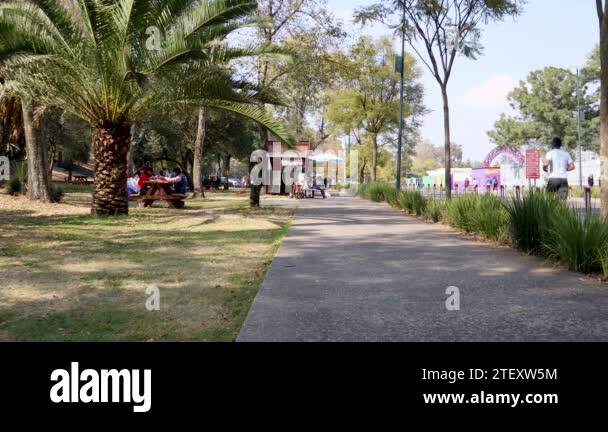 Mexico City, Mexico- December 2021: A street on one side of the ...