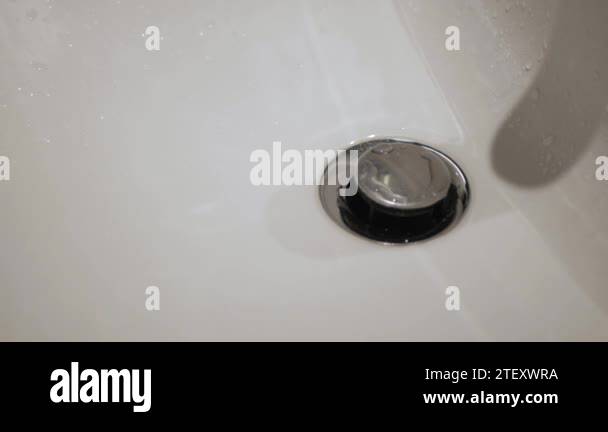 turn on running water flows from the tap to the white sink and turn off ...