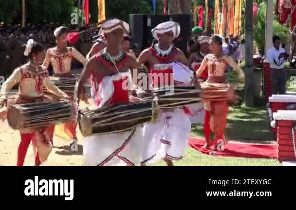 Traditional Sri Lankan Drummers Performing at a Ceremonial Event at ...