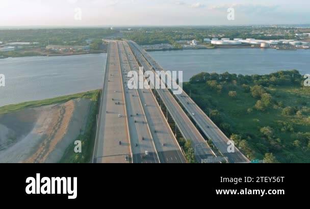The Alfred E. Driscoll Bridge is a steel truss road bridge that carries ...