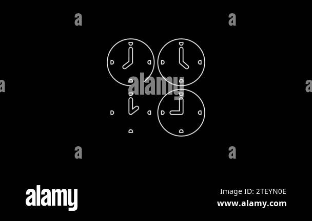 Line of clocks Stock Videos & Footage - HD and 4K Video Clips - Alamy