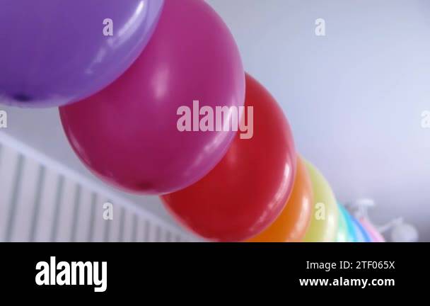 Rainbow balloons decorations for birthday party. Pride word. LGBT ...