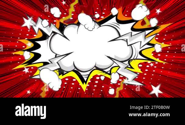 Back to the 90s. Comic Book Words. Motion poster. 4k animated words ...