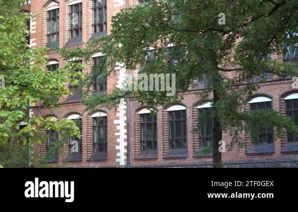 The Art Academy of Latvia red brick building facade. A house built in ...