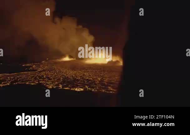 Meradalir Eruption of Fagradalsfjall Volcano in Iceland 2022. High ...