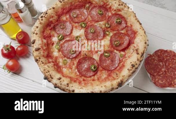 Green pepper pizza Stock Videos & Footage - HD and 4K Video Clips - Alamy