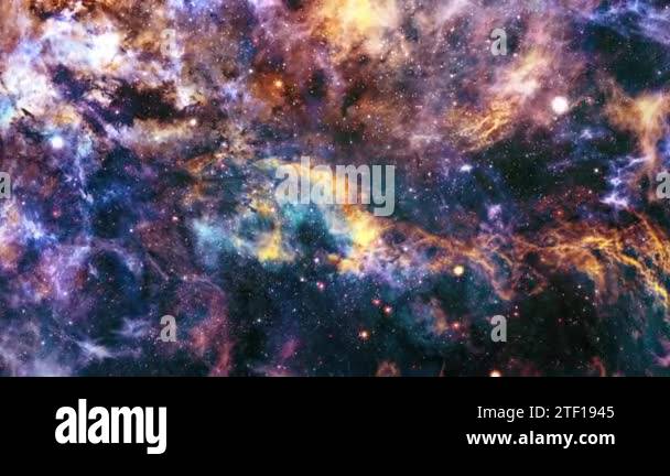 Space exploration nebula travel through outer central cygnus skyscape ...