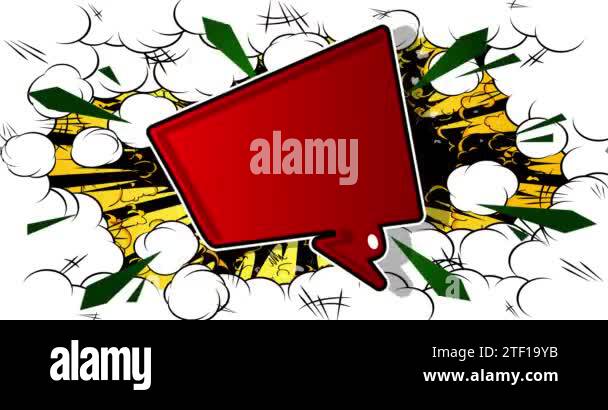 Retro comic style background. Manga cartoon backdrop stock video. Pop ...