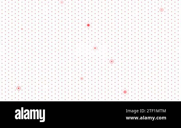 Animated red abstract point background. Backdrop with animation of dots ...