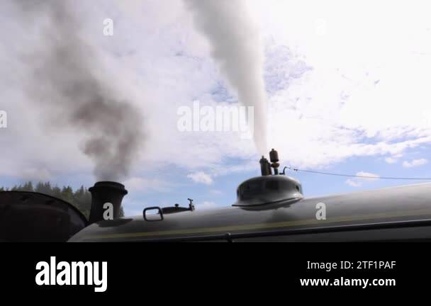 Locomotive train rail transport steam england metal Stock Videos ...