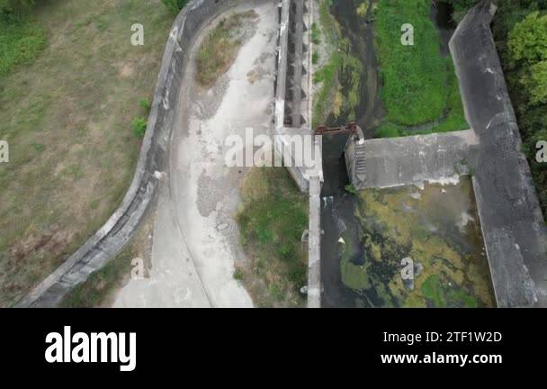 Ruined dam aerial dry river Stock Videos & Footage - HD and 4K Video ...