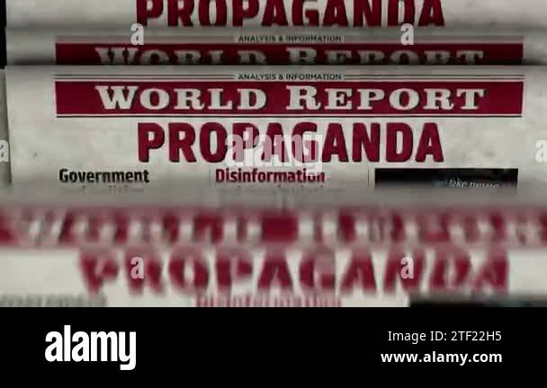 Propaganda, fake news, manipulation and disinformation. Newspaper ...