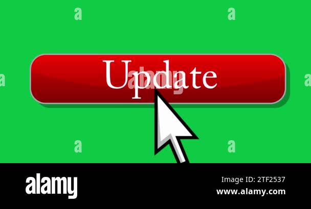 Cursor clicks on Update button. Pointer arrow cursor clicking. Animated ... Cursor clicks on Update button. Pointer arrow cursor clicking. Animated ...