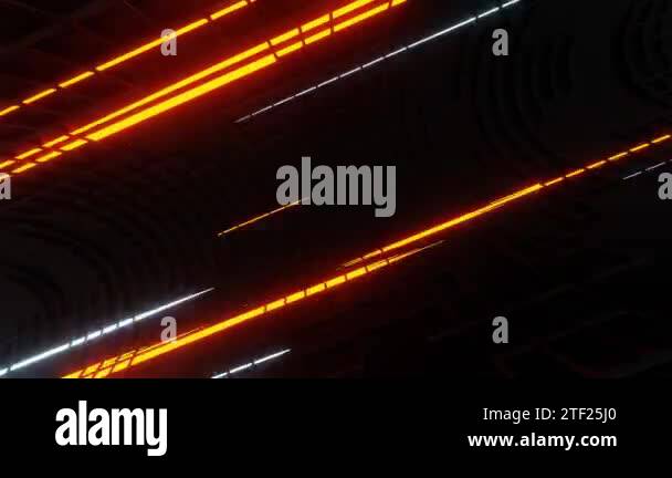 Moving light beams in sci-fi tunnel 3d Animation in Seamless Looping ...
