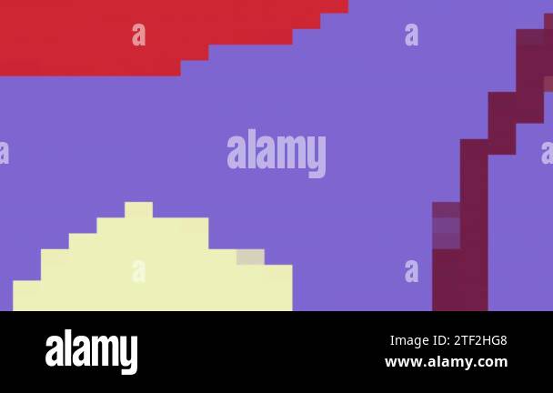 animated pixel art, shapes with displacement effect Stock Video Footage ...