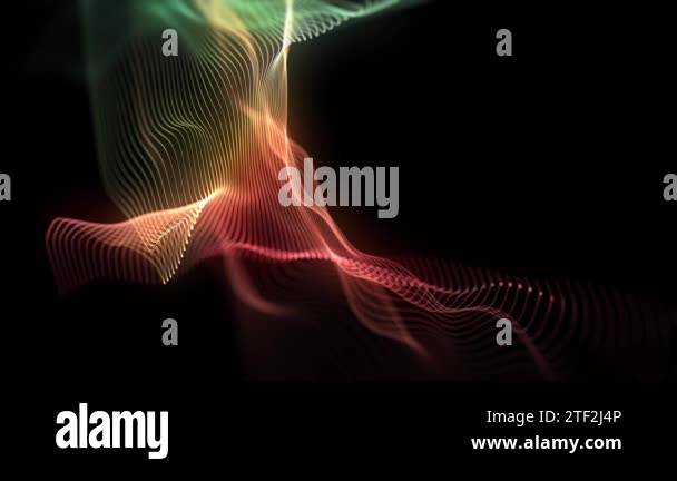 Abstract Network Mesh Waving Fx Background Loop 4k Animation Of An Abstract Fractal Background