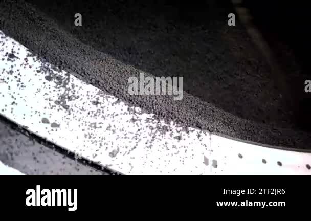 Production of iron ore pellets in pelletizer bowls. Part of the ...