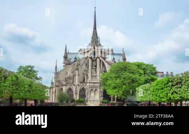 Back of notre dame cathedral paris france Stock Videos & Footage - HD ...