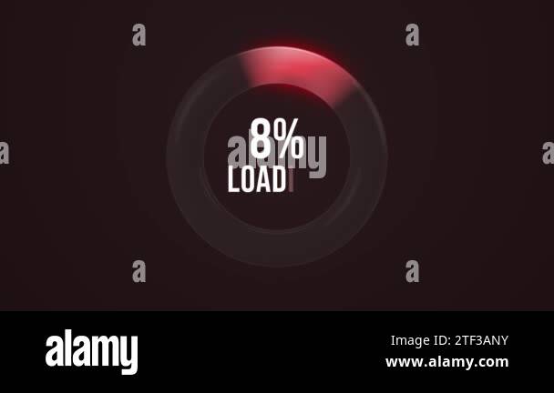 Video animation of a modern glowing preloader and circular bar for ...